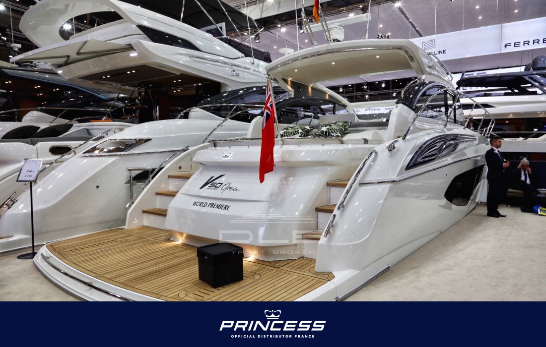 PRINCESS V50 Nouveau/New Model site.neufs-specifications - DLB Yacht Broker